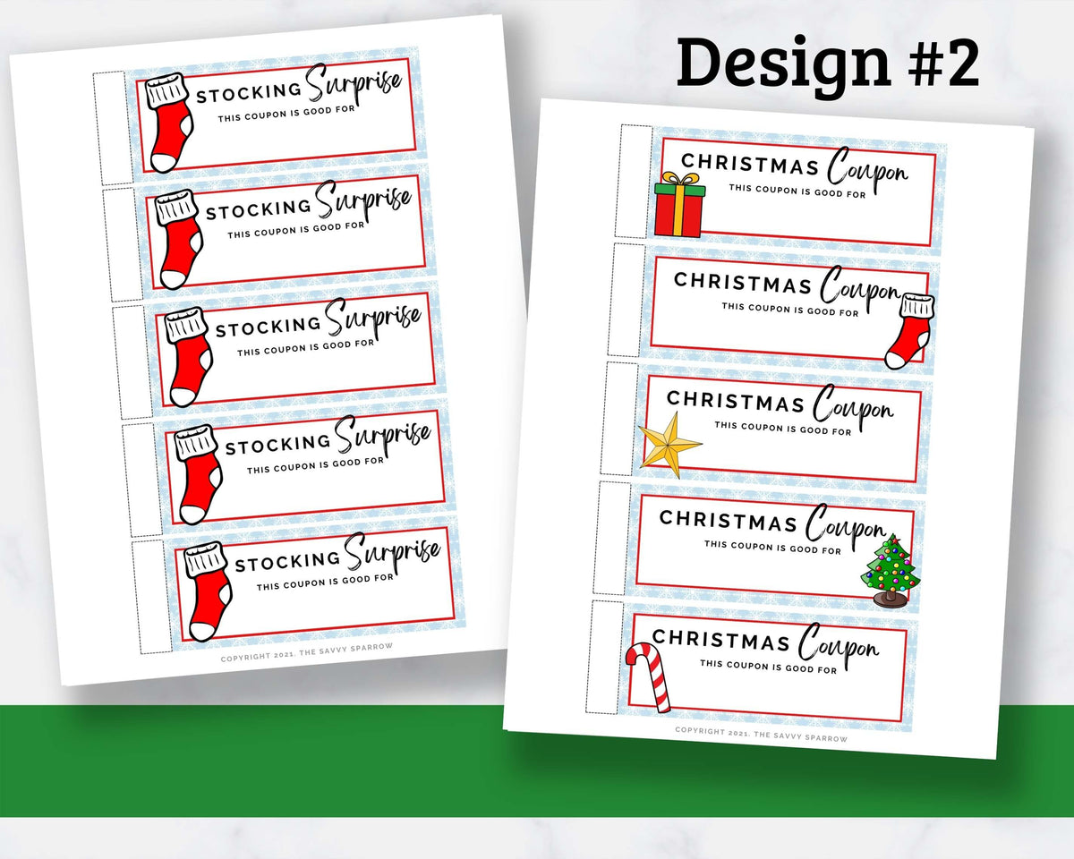 Printable Christmas Coupon Book Templates - 3 Cute Designs! – The Savvy ...
