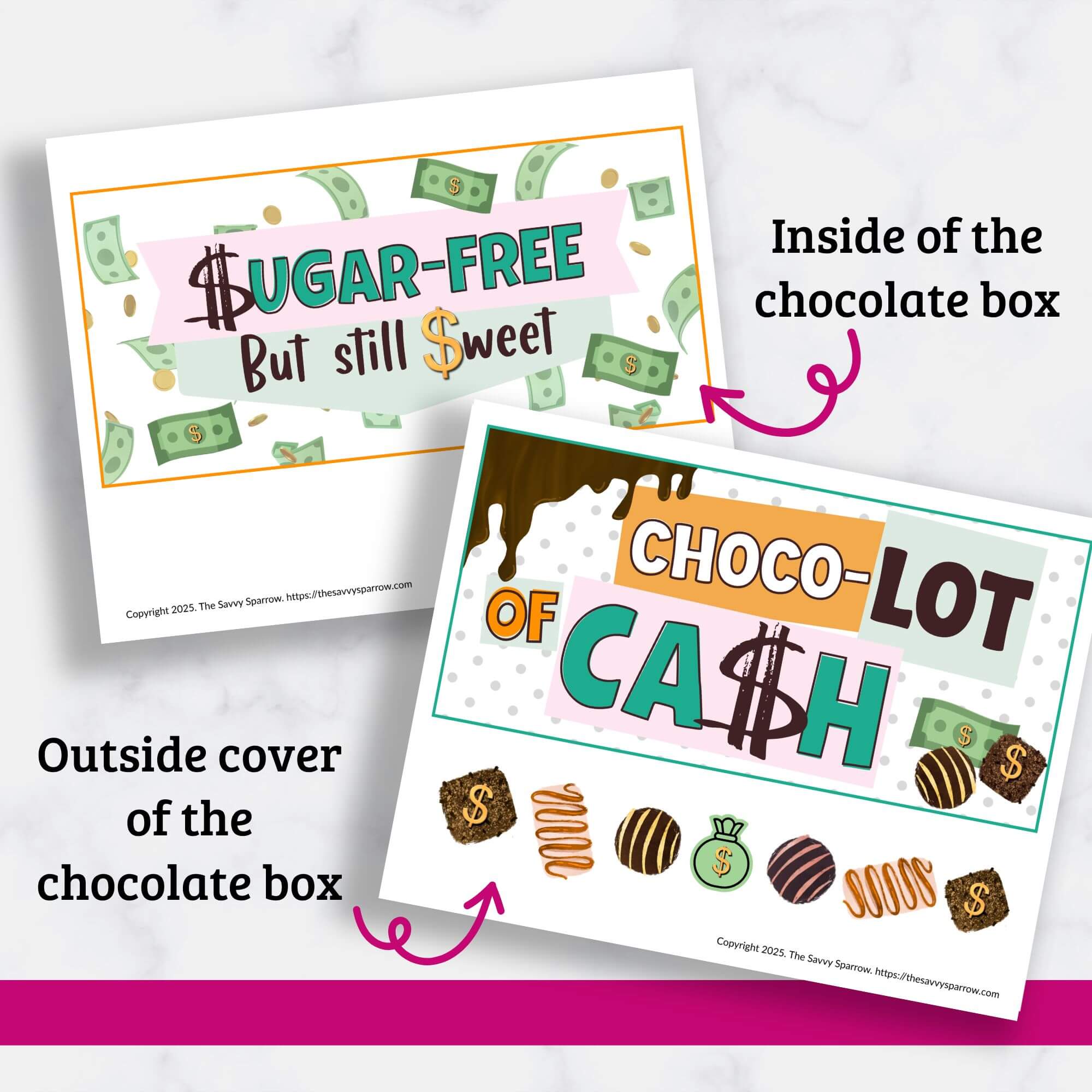 Printable Chocolate Box Money Gift Template - Cash Gift Ideas! – The ...