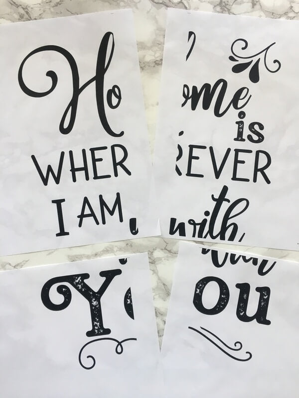 "Home" DIY Sign Template – The Savvy Sparrow