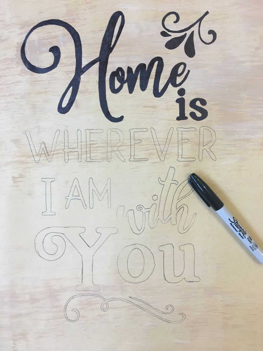 "Home" DIY Sign Template – The Savvy Sparrow