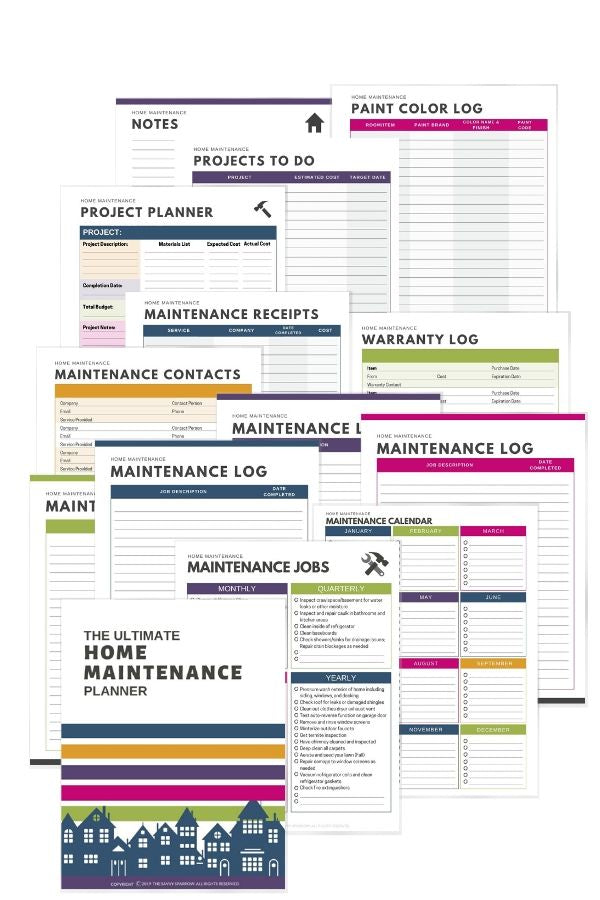 The ULTIMATE Home Maintenance Planner - PDF – The Savvy Sparrow